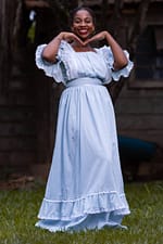 Ombre Green A-line Dress - Adhama