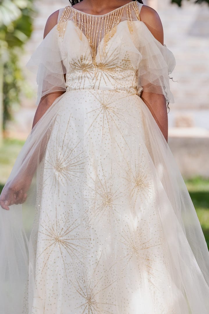 Ombre Green A-line Dress - Adhama